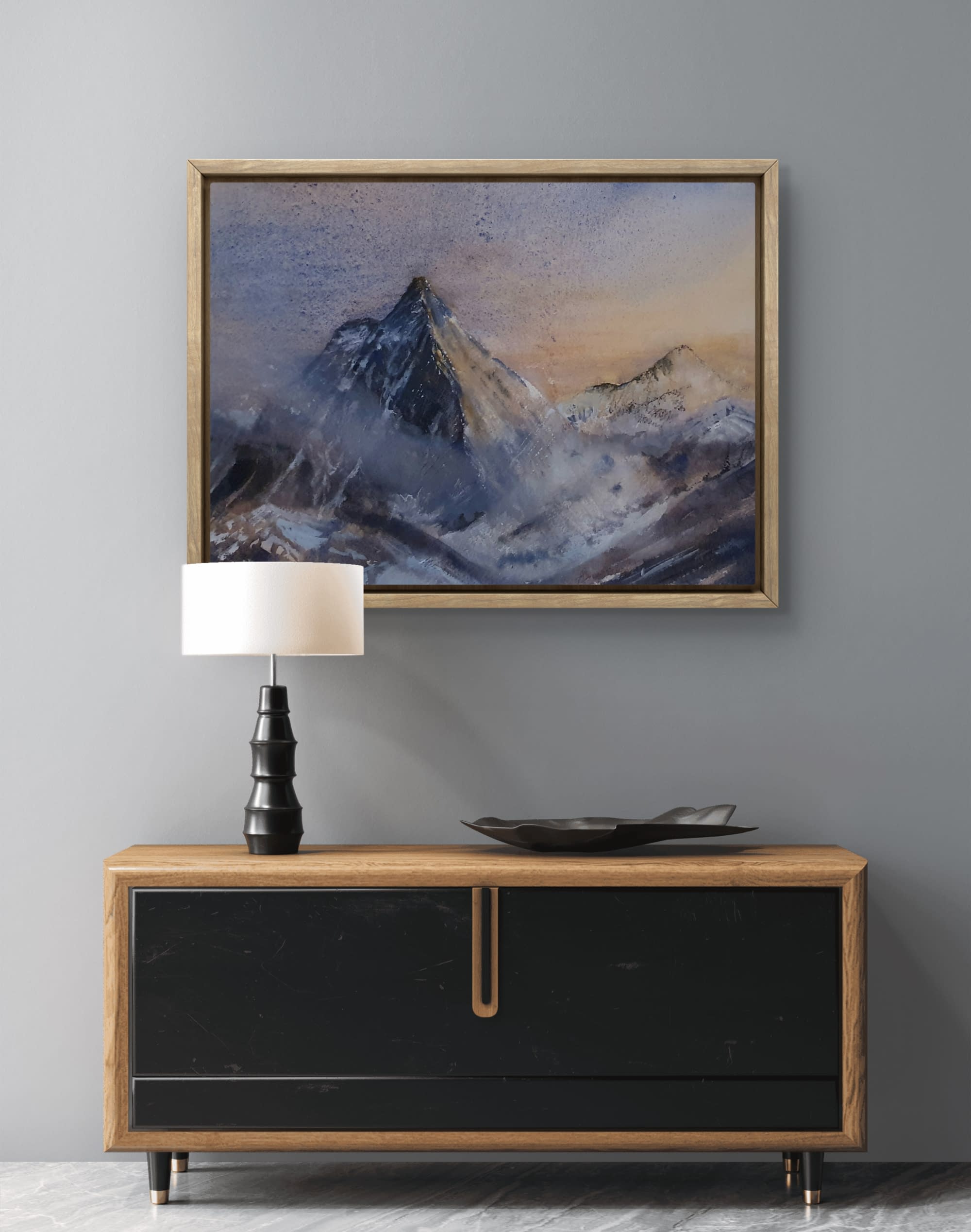 Matterhorn - Watercolour- Aqaurelle from Daniel Musafia - art24