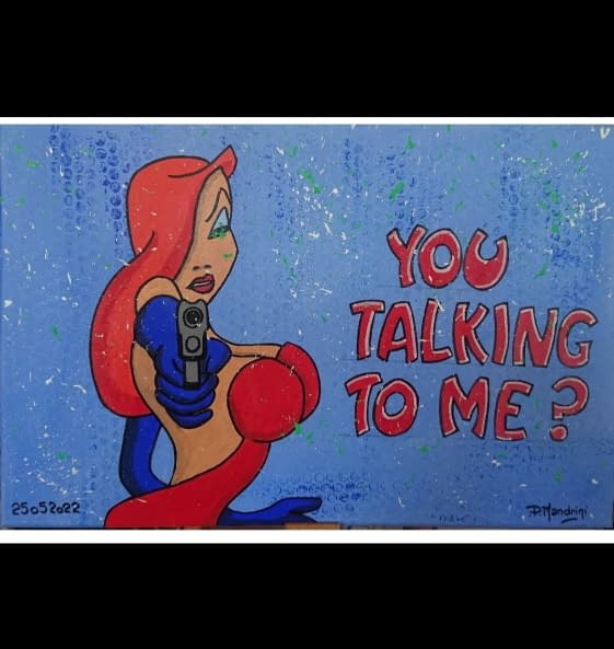 Jessica Rabbit "You talking to me ???" von Pascal Mandrini - art24